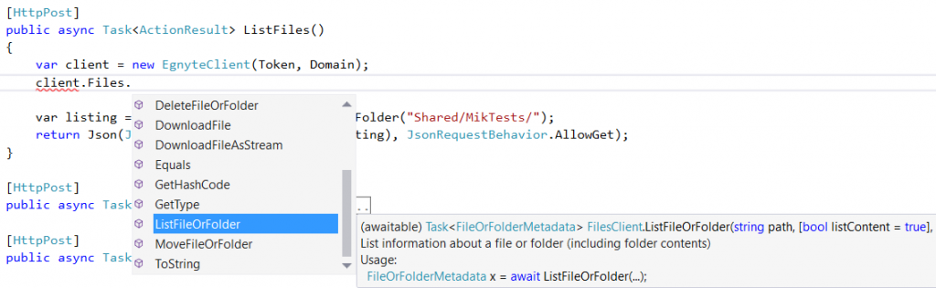 Using Egnyte.API package for connecting to Egnyte cloud storage ...