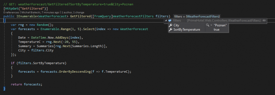Aspnet Core In Net 5 Pass Parameters To Actions Michał Białecki Blog