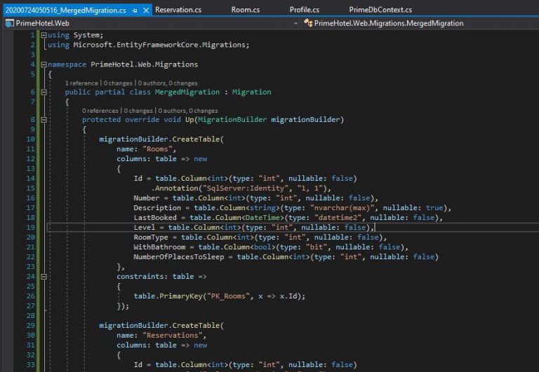 Merging Migrations In Entity Framework Core 5 Michał Białecki Blog