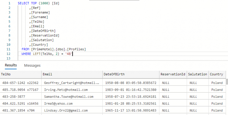 Execute A Stored Procedure With Entity Framework Core 5 Michał Białecki Blog